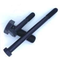 China Quality Assurance Factory Price Grade 4.8din933 Galvanized Hexagon Bolts, Quenched Black  Manufacturer Bolt for sale