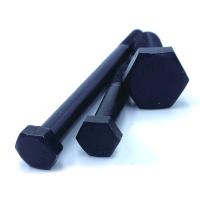 China Quality Assurance Factory Price Grade 4.8din933 Galvanized Hexagon Bolts, Quenched Black  Manufacturer Bolt for sale