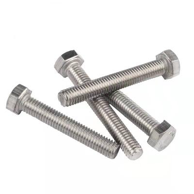 China Din931 Stainless Steel Hexagon Bolt Factory Export Ss304  Ss316 Hex Bolt Din933 for sale