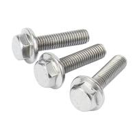 China 304 Stainless Steel Flange Round Head Bolt M5-m42 Hexagon Flange Bolt for sale