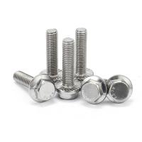 China 304 Stainless Steel Flange Round Head Bolt M5-m42 Hexagon Flange Bolt for sale
