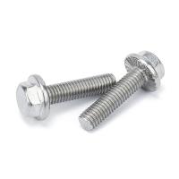 China 304 Stainless Steel Flange Round Head Bolt M5-m42 Hexagon Flange Bolt for sale