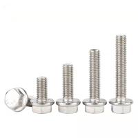China Hexagon Flange Bolts Fastener Factory Provided A2 A4 SS304 SS316 for sale