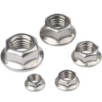 China Din6923 Grade M4-M16 Stainless Steel Bolt Hexagon Flange Nuts for sale