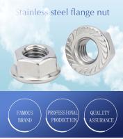 China Din6923 Grade M4-M16 Stainless Steel Bolt Hexagon Flange Nuts for sale