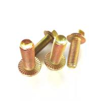 China Full Thread Metric DIN6921 Hex Flange Bolt Grade 10.9 Color Galvanized Steel with Zinc and Plain Finish for sale