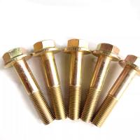 China Full Thread Metric DIN6921 Hex Flange Bolt Grade 10.9 Color Galvanized Steel with Zinc and Plain Finish for sale