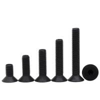 China Grade 8.8 10.9 12.9 Carbon Steel DIN7991 Countersunk Head Hexagonal Socket Flat Head Bolt with Black Oxide for sale