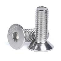 China Din7991 Hexagon Socket Flat Head Screw SS304 Countersunk Head Hexagon Socket Screw A2a4 Hexagon Socket for sale