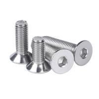 China Din7991 Hexagon Socket Flat Head Screw SS304 Countersunk Head Hexagon Socket Screw A2a4 Hexagon Socket for sale