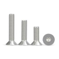 China Din7991 Hexagon Socket Flat Head Screw SS304 Countersunk Head Hexagon Socket Screw A2a4 Hexagon Socket for sale