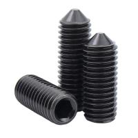China Grade4.8/8.8/10.9/12.9din913/din914/din915/din916 Black Oxidized Flat End Pointed Hex Socket Head Screws for sale