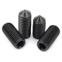 China Grade4.8/8.8/10.9/12.9din913/din914/din915/din916 Black Oxidized Flat End Pointed Hex Socket Head Screws for sale