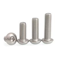China Button Head Socket Cap Screw (BHSCS) Grade 4.8/8.8/10.9/12.9 Half Round Head Cap Socket Screw for sale
