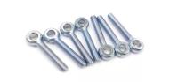 China Din444  Long Eye Bolts Galvanized Live Joint Screws Lifting Rings Perforated Bolts for sale