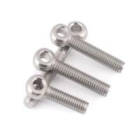 China SS304 Eye Bolt with Hole Connection Bolt DIN444 Round Head Eye Screw for sale