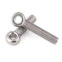 China SS304 Eye Bolt with Hole Connection Bolt DIN444 Round Head Eye Screw for sale