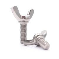 China Din316 Wing Bolt Carbon Steel Wing Bolt Stainless Steel Eyebolt with Wing Nut butterfly Bolt Galvanized for sale