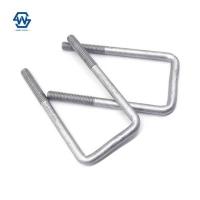 China Hot Galvanizing/Dacromet U Bolt Electric Power Fittings Auto Part Trailer Pipe Clamp High Strength Square U Bolt for sale