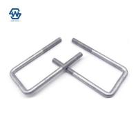 China Hot Galvanizing/Dacromet U Bolt Electric Power Fittings Auto Part Trailer Pipe Clamp High Strength Square U Bolt for sale