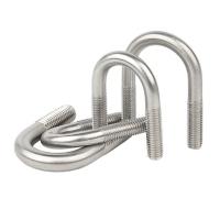 China U-shaped Bolt 304 Stainless Steel U-shaped Screw Nut Set U-shaped Pipe Clamp Fixing Clip for sale