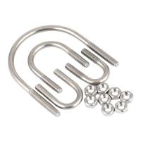 China U-shaped Bolt 304 Stainless Steel U-shaped Screw Nut Set U-shaped Pipe Clamp Fixing Clip for sale