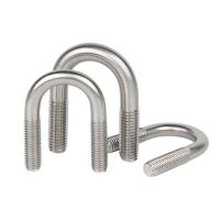 China U-shaped Bolt 304 Stainless Steel U-shaped Screw Nut Set U-shaped Pipe Clamp Fixing Clip for sale