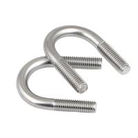 China U-shaped Bolt 304 Stainless Steel U-shaped Screw Nut Set U-shaped Pipe Clamp Fixing Clip for sale