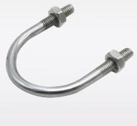 China Stainless Steel/carbon Steel U-bolt Galvanized U-shaped Pipe Clamp  Various Specifications Pipeline Fixture Fixation for sale