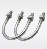 China Stainless Steel/carbon Steel U-bolt Galvanized U-shaped Pipe Clamp  Various Specifications Pipeline Fixture Fixation for sale