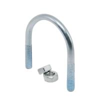 China Made in China Blue and White Galvanized U-bolt High Quality and Low-priced U-shaped Bolt Customizable U-shaped Pipe Clamp for sale