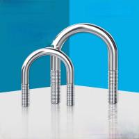 China Factory Wholesale U-shaped Bolts Carbon Steel Stainless Steel U-shaped Screws U-shaped Pipe Clamps for sale