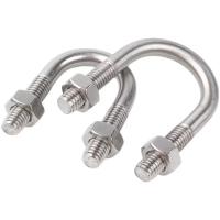 China Factory Wholesale U-shaped Bolts Carbon Steel Stainless Steel U-shaped Screws U-shaped Pipe Clamps for sale