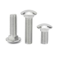 China Din603 Round Head square Neck Bolt Carbon Steel M8 M10 M14 M16 Carriage Bolt Zinc Plated for sale