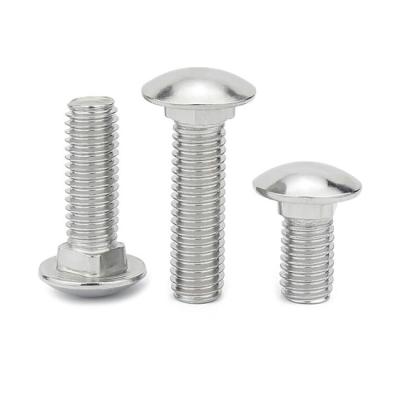 China Din603 Round Head square Neck Bolt Carbon Steel M8 M10 M14 M16 Carriage Bolt Zinc Plated for sale
