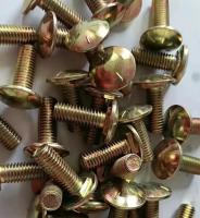 China High Strength Galvanized DIN603 Carriage Bolt Half Head Square Neck Fastener Chinese Manufacturer Steel Material Plain Finish for sale