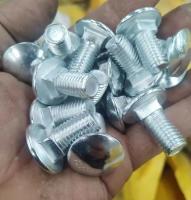 China High Strength Galvanized DIN603 Carriage Bolt Half Head Square Neck Fastener Chinese Manufacturer Steel Material Plain Finish for sale