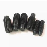 China High Strength Slotted Set Screws with Long Dog Point DIN 417 Slotted Long Cylindrical End Tightening Screws Customizable for sale