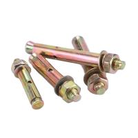 China Color Zinc-plated Expansion Anchors Bolts M6-M16 High Quality Standard Fasteners  Anchor Bolts for sale