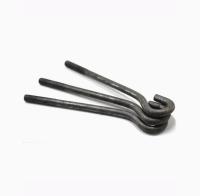 China Anchor Bolts DIN 529 Rod Type Galvanized Black High Strength Steel Structure Embedded Bolts for sale