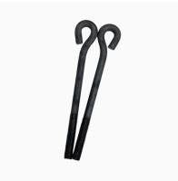 China Anchor Bolts DIN 529 Rod Type Galvanized Black High Strength Steel Structure Embedded Bolts for sale