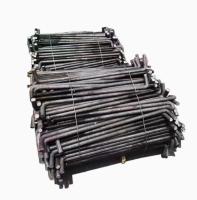 China Anchor Bolts DIN 529 Rod Type Galvanized Black High Strength Steel Structure Embedded Bolts for sale