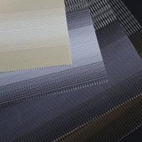 China Manual Polyester Zebra Blinds Fabric Semi Blackout Silky And Soft for sale