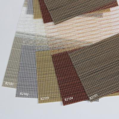 China Making Weaving Machine Linen Blackout Double Sheer Fabrics Printed Zebra Blind Fabric Curtain for sale