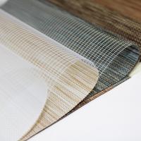 China High Quality is the most popular curtain designs  Linen Like zebra blinds fabric for sale