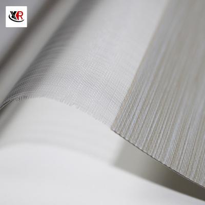 China High Quality Latest customize Filigree Linen Like Blackout zebra blinds fabric for sale