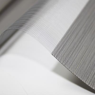 China New Style Black Veil Full Blackout Waterproof Zebra Blind Polyester Fabric Shades Zebra Blinds Fabric for sale