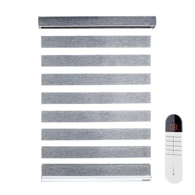 China Day And Night Zebra Xirui Customized Motorized Window Roller Zebra Blinds for sale
