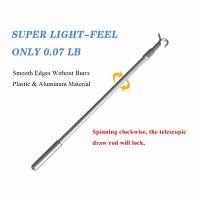 China Telescopic Draw Rod for Cordless Roller and Zebra Window Blinds, Cellular Shades, Matte Silver with Light Feel, Pull Blinds Down for sale