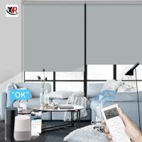 China French Window Motorized Roller Blinds Narrow Blade Horizontal Pattern for sale